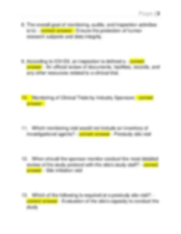 CITI TRAINING - GOOD CLINICAL PRACTICE 2025 QUESTIONS AND ANSWERS ...