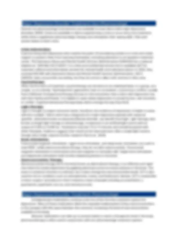 NR 507 Week 5 Edapt; Depression. | Assignments Nursing | Docsity