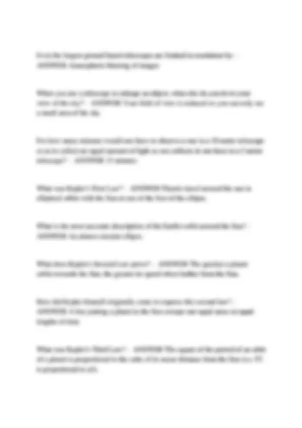 ASTRO 7n UNIT 1 & 2 (QUIZ) EXAM 1 QUESTIONS AND ANSWERS | Exams ...