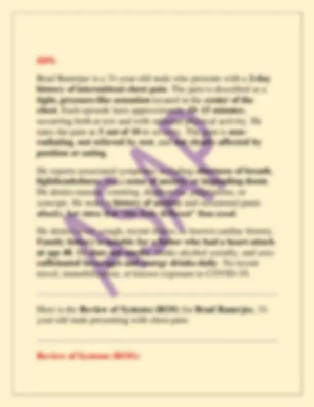 Case Brad Banerjee iHuman Case Study CC:31 Y/O MALE [with soap note] | Exams Integrated Case ...