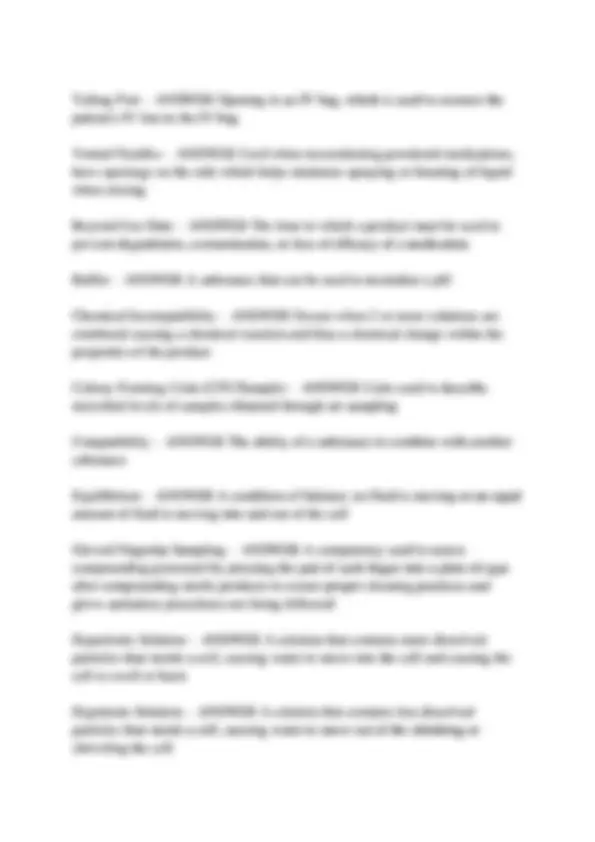 CSPT Exam Guide: Pharmaceutical Compounding Terminology and Aseptic Techniques | Exams Nursing ...