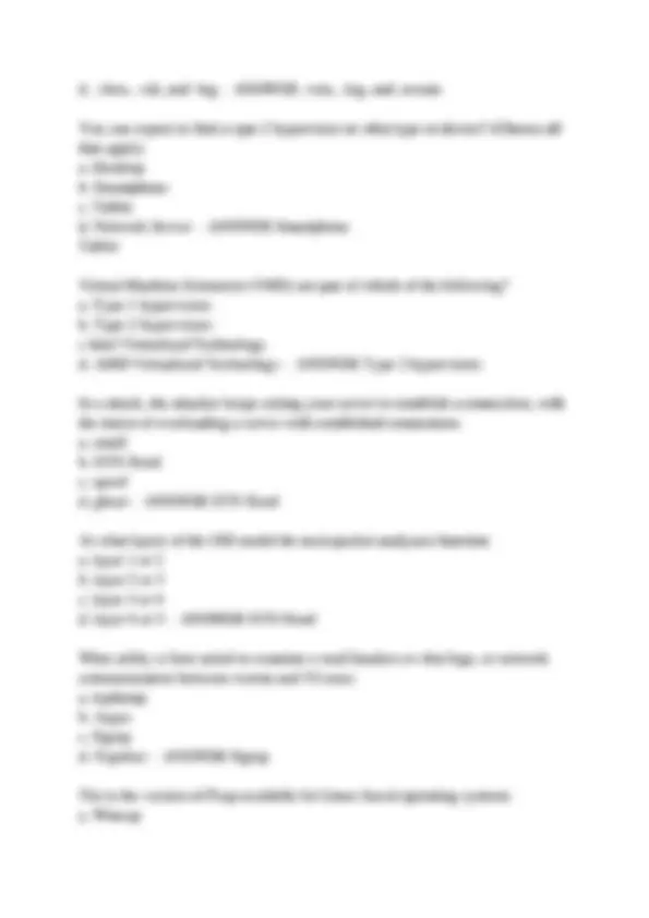 Digital Forensics Final Exam Questions and Answers | Exams Computer ...