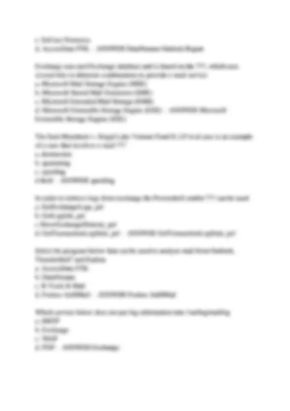 Digital Forensics Final Exam Questions and Answers | Exams Computer ...