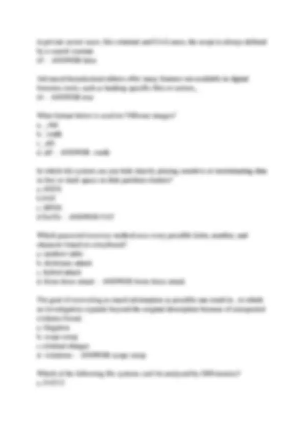 Digital Forensics Final Exam Questions and Answers | Exams Computer ...