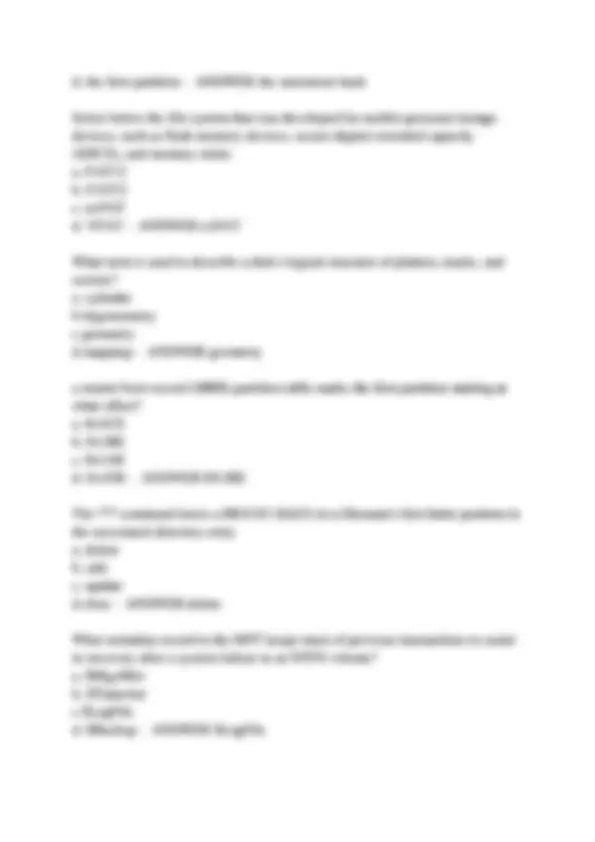 Digital Forensics Final Exam Questions and Answers | Exams Computer ...