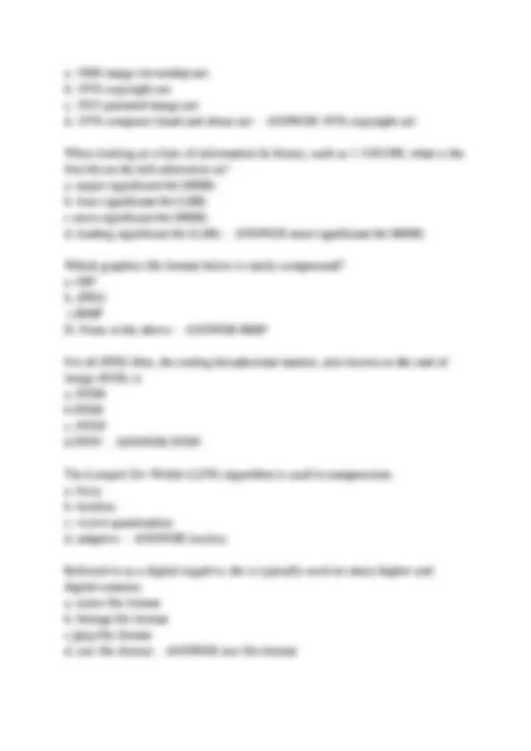 Digital Forensics Final Exam Questions and Answers | Exams Computer ...