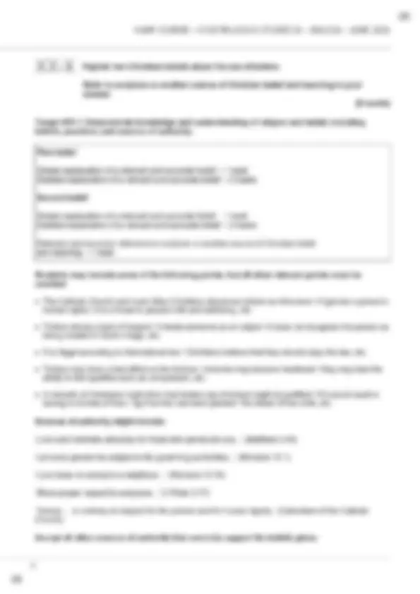 Actual 2024 AQA GCSE RELIGIOUS STUDIES B 8063/2A Paper 2A Question ...