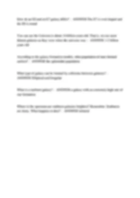 ASTRO 7N - UNIT 4 PART 1 TEST QUESTIONS AND ANSWERS | Exams Astronomy ...