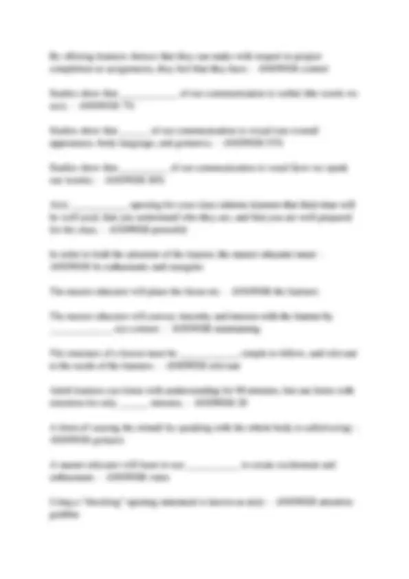 MASTER EDUCATOR, 3RD EDITION EXAM QUESTIONS WITH 100% CORRECT ANSWERS ...