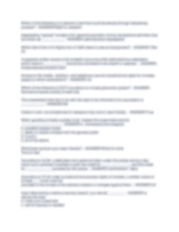 Basic County Corrections Modules 1- 12 Test Exam Questions And Correct ...