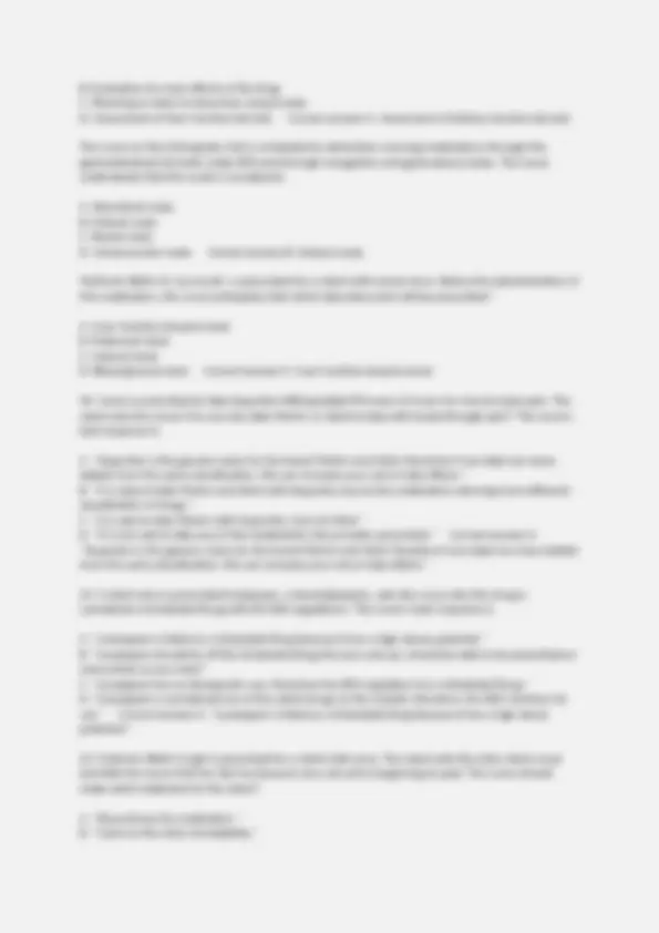 PHARMACOLOGY EXAM 1 TEST QUESTIONS WITH ALL CORRECT & VERIFIED ANSWERS ...