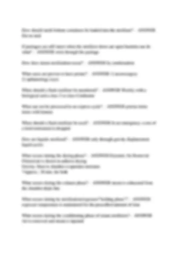 SPD Exam Q&A 2025: Decontamination & Sterilization Techniques | Exams ...