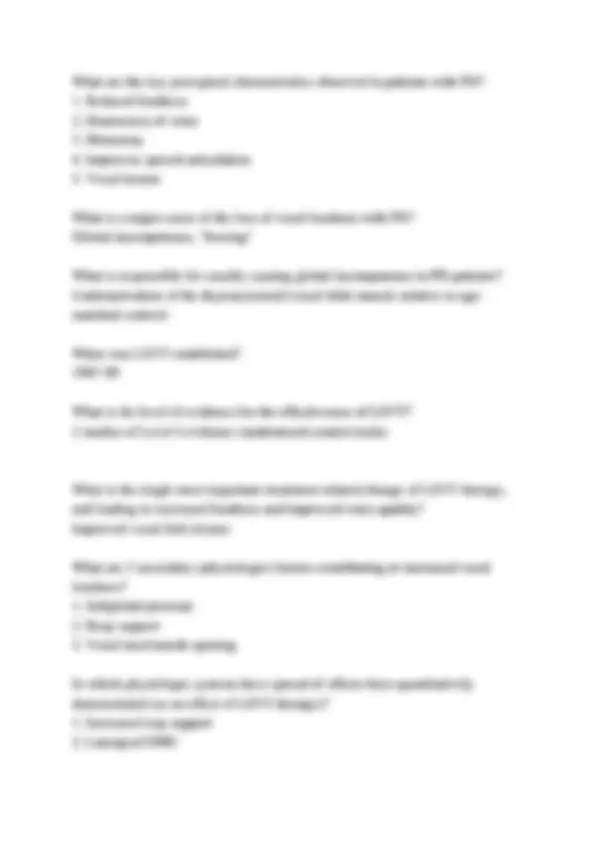 LSVT LOUD: Exam Questions and Answers for Parkinson's Speech Therapy ...