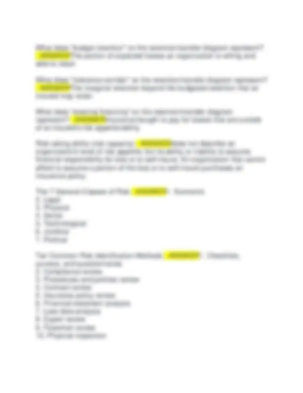 Risk Management Exam Questions and Answers (Updated 2025) | Exams ...