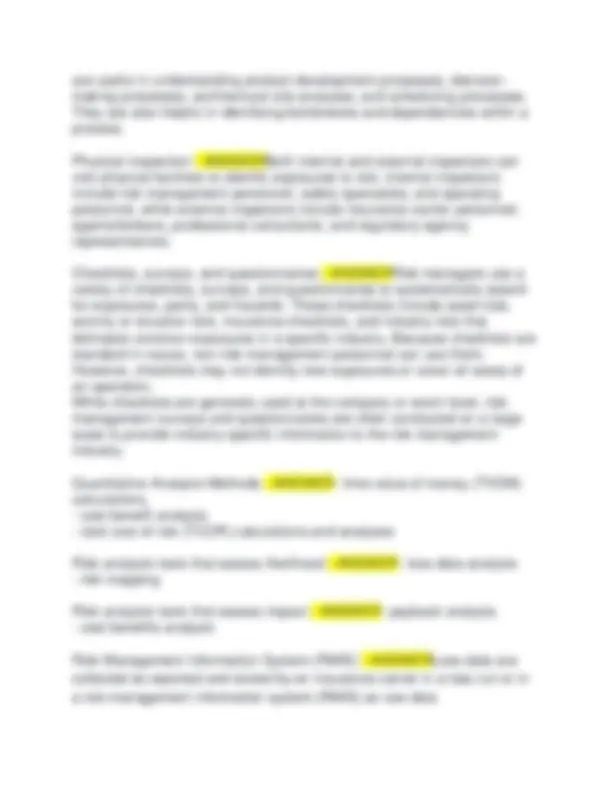 Risk Management Exam Questions and Answers (Updated 2025) | Exams ...