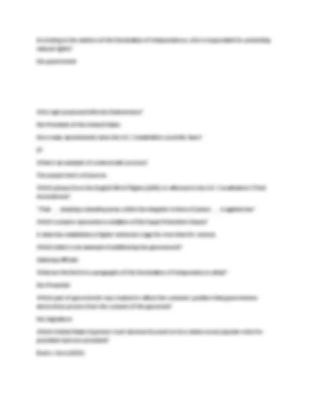 FLORIDA CIVIC LITERACY EXAM (FCLE) STUDY GUIDE NEWEST FINAL EXAM ...