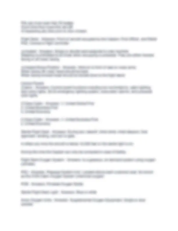 United Airlines Flight Attendant Basic Induction Terms Exam Questions ...