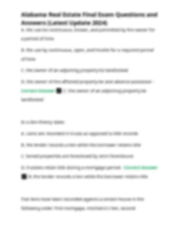 Alabama Real Estate Exam Prep: Questions and Answers | Exams Nursing ...