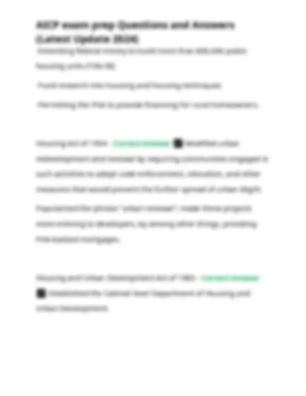 AICP Exam Prep: Questions and Answers (2024 Update) | Exams Nursing ...