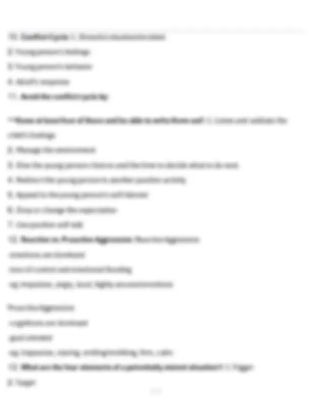 TCI (Therapeutic Crisis Intervention) Exam Questions and Answers 100% ...