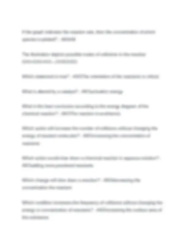 5.08 Mid-Unit Test: Reaction Rates and Equilibrium - Part 1 2025 ...