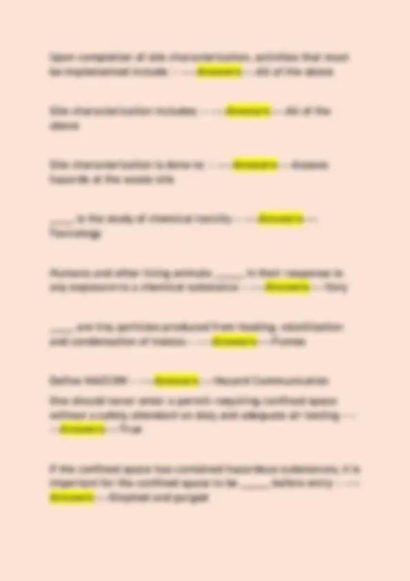 HAZWOPER Confined Space Entry Quizzes: Latest Questions and Answers ...