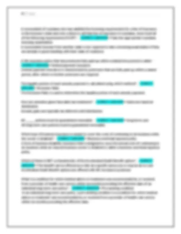 XCEL TESTING SOLUTIONS- LIFE AND HEALTH INSURANCE- WEIGHTED EXAM ...