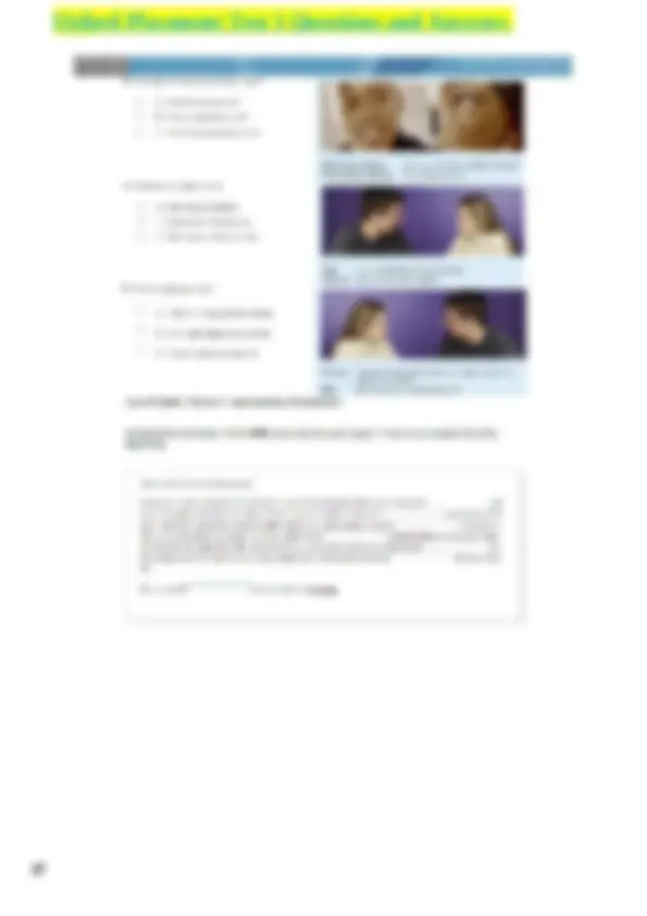 Oxford English Online Placement Test Questions and Answers | Exams ...