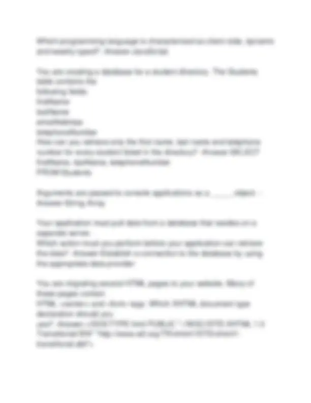 Software Development Fundamentals TD Actual Exam 2025 MTA Software ...