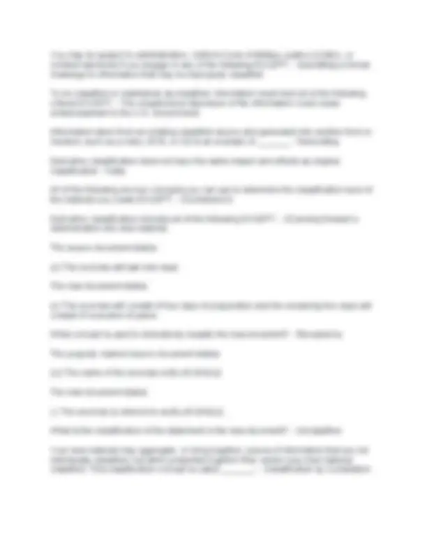 Derivative Classification MOSTLY ASKED QUESTIONS 2025 UPDATE!!!!.pdf ...