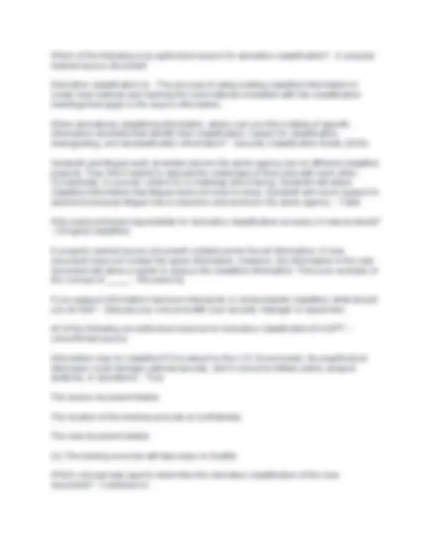 Derivative Classification MOSTLY ASKED QUESTIONS 2025 UPDATE!!!!.pdf ...