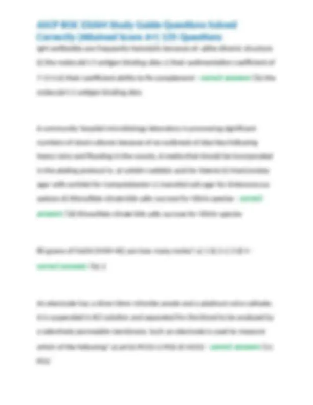ASCP BOC Exam Study Guide: Solved Questions for Clinical Lab Science ...