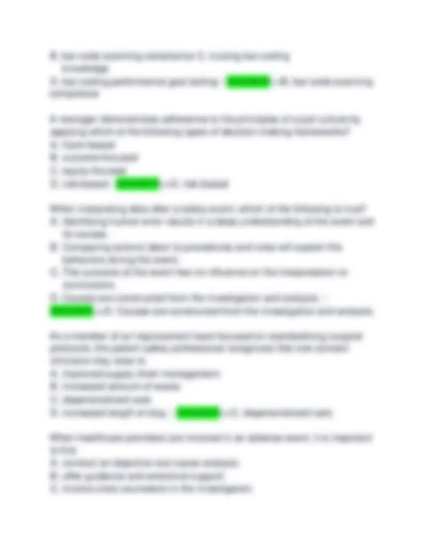 CPPS IHI Practice Exam 2025-2026 Complete Questions & Answers (Solved) 100% Correct | Exams ...