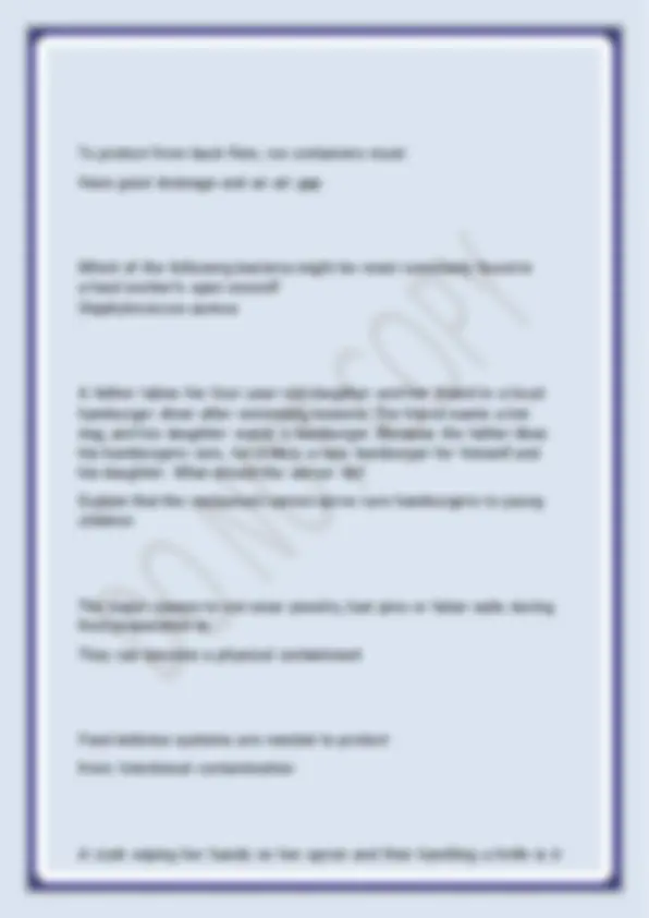 TAP SERIES FOOD SAFETY TRAINING Actual Exam Questions With 100% ...