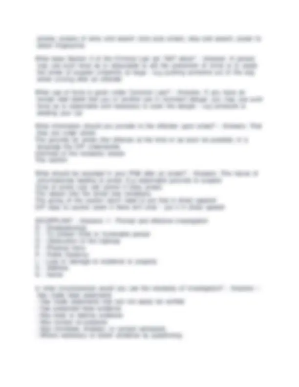 Powers of Arrest: Exam Questions and Answers | Exams Advanced Education ...