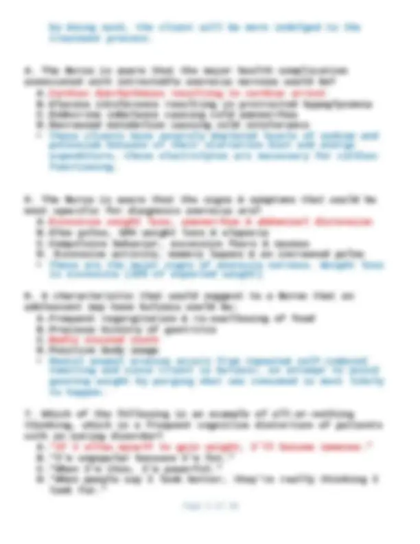 Ncm 105 Care Of Clients With Maladaptive Patterns Of Behavior Questions With Answers Rat