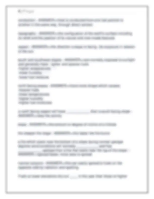 WILDLAND FIRE S190 EXAM NEWEST ACTUAL EXAM COMPLETE 100 QUESTIONS WITH ...