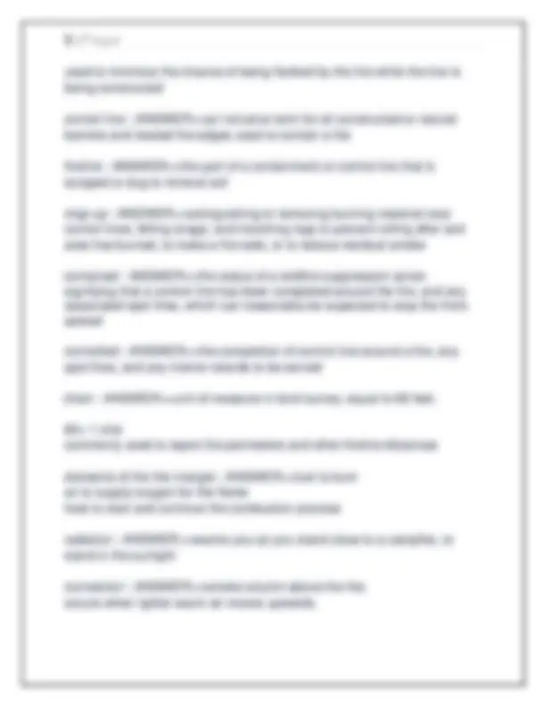 WILDLAND FIRE S190 EXAM NEWEST ACTUAL EXAM COMPLETE 100 QUESTIONS WITH ...