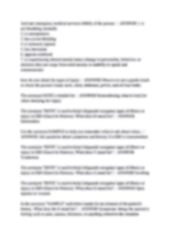 SGE - STARGUARD ELITE LIFEGUARD MODULE 4 EMERGENCY CARE | Exams ...