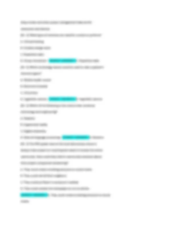 ITE 152 PRACTICE EXAM AND STUDY GUIDE NEWEST 2025 300 QUESTIONS AND ...