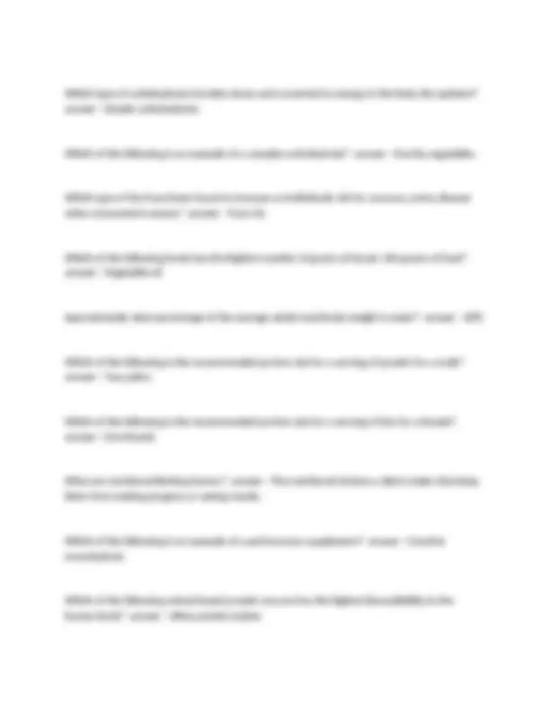 ISSA CPT Exam Prep: Study Questions and Verified Answers | Exams ...