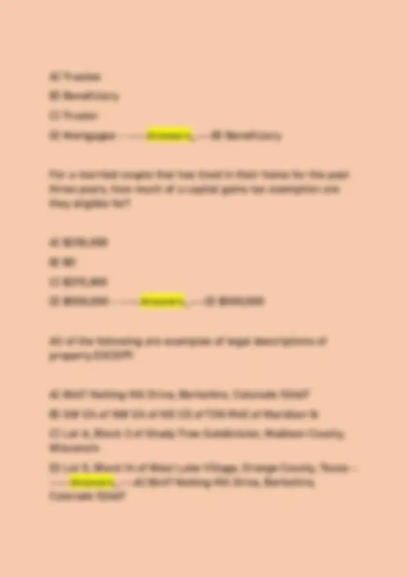 Aceable Real Estate Exam Prep: Questions and Answers 2025/2026 | Exams ...