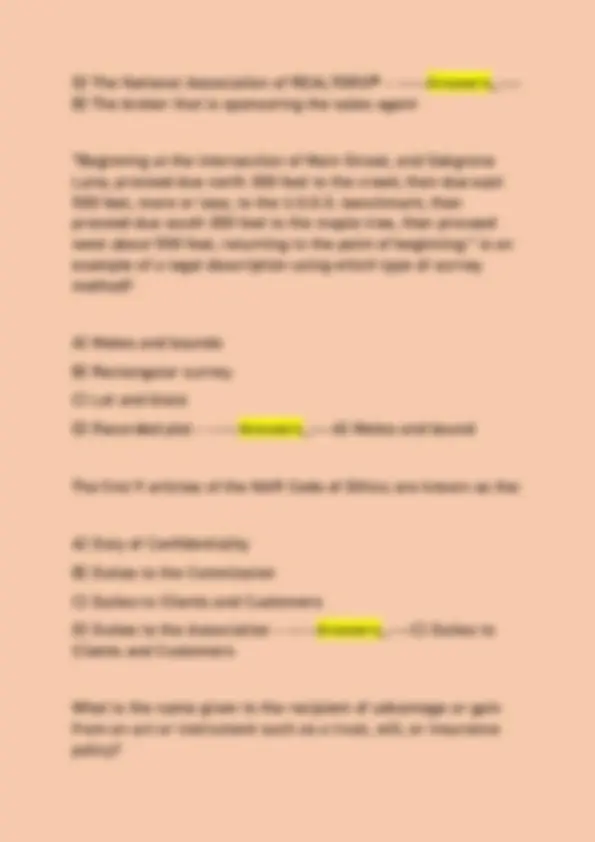 Aceable Real Estate Exam Prep: Questions and Answers 2025/2026 | Exams ...