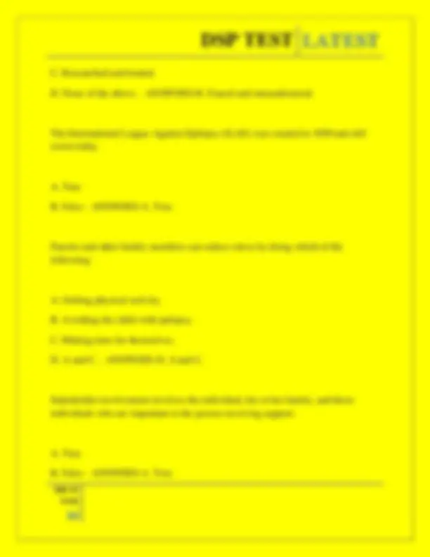 DSP TEST QUESTIONS AND ANSWERS 2025 | Exams Advanced Education | Docsity