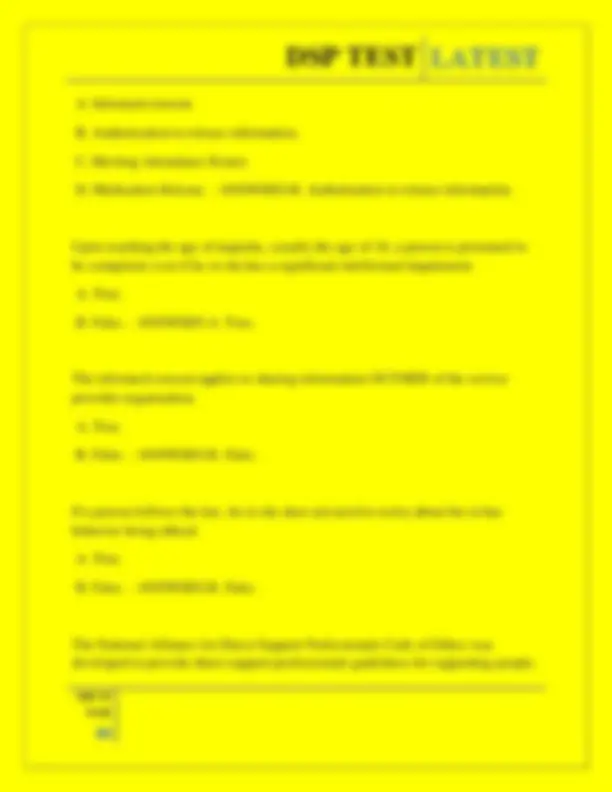 DSP TEST QUESTIONS AND ANSWERS 2025 | Exams Advanced Education | Docsity