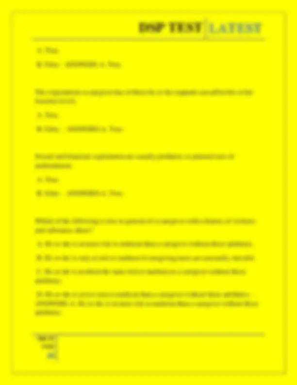 DSP TEST QUESTIONS AND ANSWERS 2025 | Exams Advanced Education | Docsity