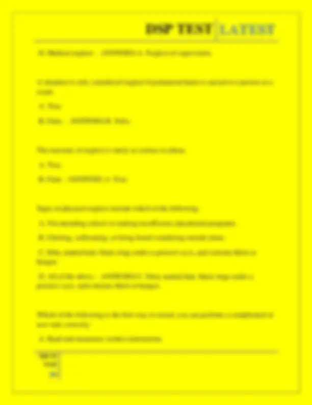 Dsp Test Questions And Answers 2025 Exams Advanced Education Docsity