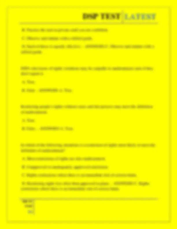 DSP TEST QUESTIONS AND ANSWERS 2025 | Exams Advanced Education | Docsity
