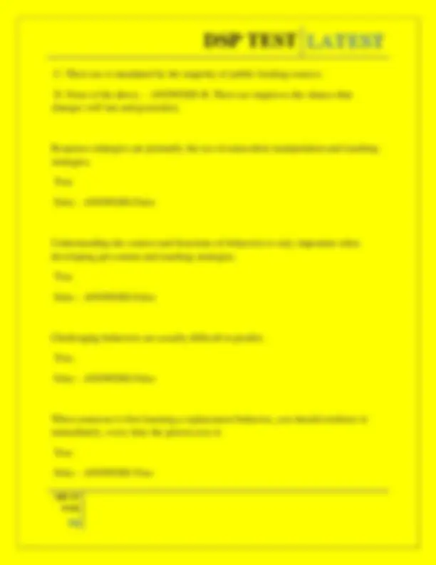 DSP TEST QUESTIONS AND ANSWERS 2025 | Exams Advanced Education | Docsity