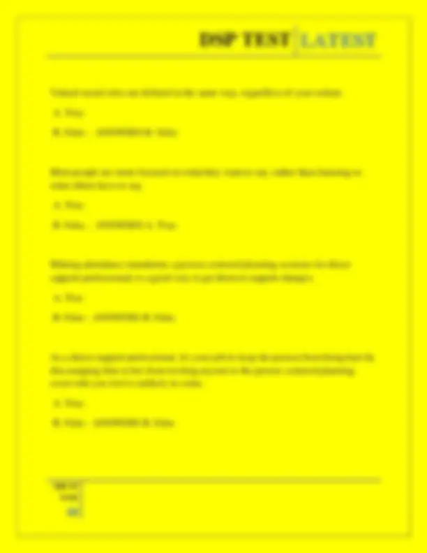DSP TEST QUESTIONS AND ANSWERS 2025 | Exams Advanced Education | Docsity
